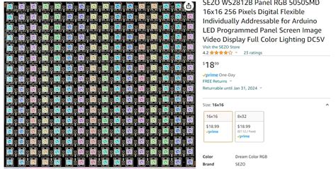 16 X 16 Rgb Set Up For A Beginner General Guidance Arduino Forum