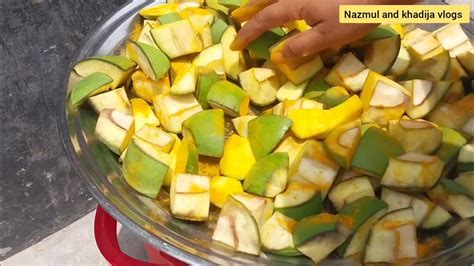 খােসা সহ কাচা আমের তেল আচার টক ঝাল আমের তেল Kacha Amer Tok Achar