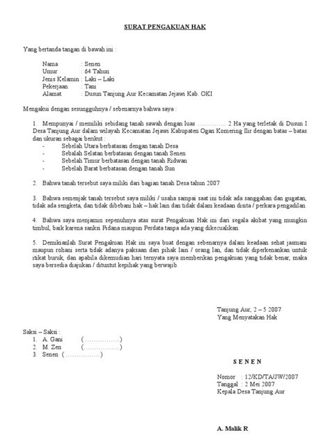 Contoh Surat Kuasa Pembagian Harta Bersama Contoh Surat Kuasa Hot Sex
