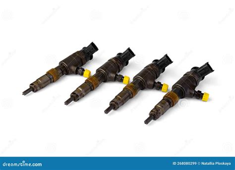 Car Diesel Injectors Isolated On White Background Stock Image Image