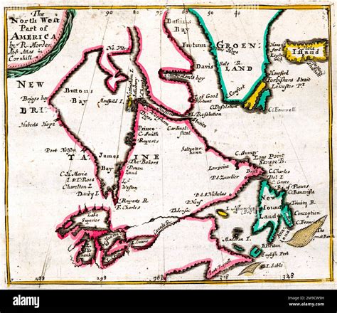Carte De La Baie Nord Banque De Photographies Et Dimages à Haute