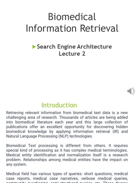 02 Lect2 Biomedical Ir Pdf Search Engine Indexing Information Retrieval