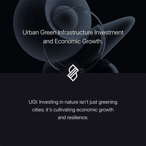 Urban Green Infrastructure Investment And Economic Growth → Scenario