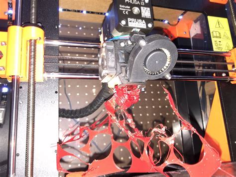 This Happened Now My Prusa Restarts Itself Whenever I Try And Preheat It To Remove The Blob R