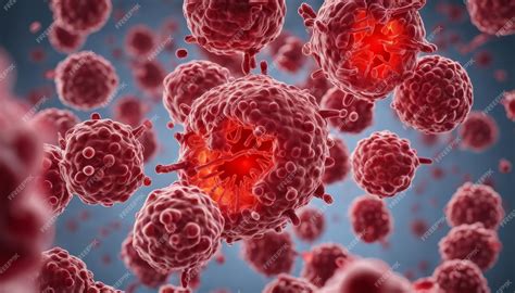 Premium Photo Microscopic View Of A Cluster Of Cells Possibly
