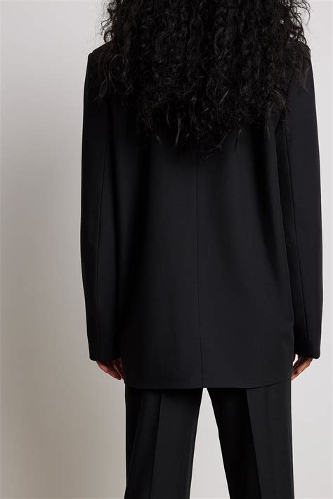 Tailored Oversized Fit Blazer Black Na