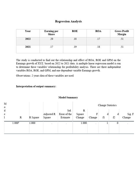 Regression Analysis Term Paper 1 15 14 Pdf Regression Analysis