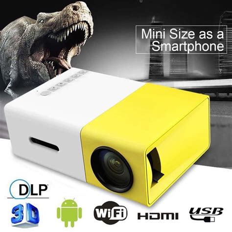 Jual Mini Proyektor LED YG300 YG 300 YG 300 LCD Portable Projector Home Shopee Indonesia