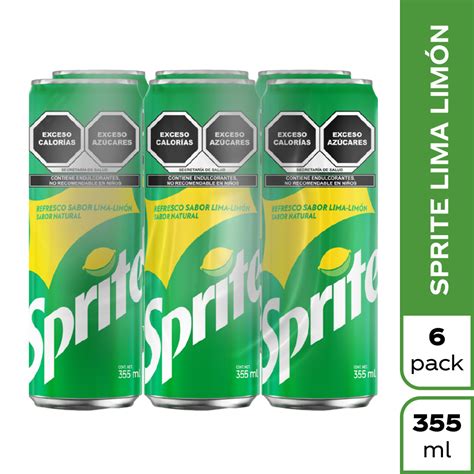 Refresco Sprite Lima Limón 6x355ml Justo Súper a Domicilio