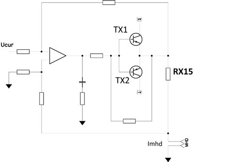 Scheme Is Electric Current Generator Circuit With Transistors Tx1 And