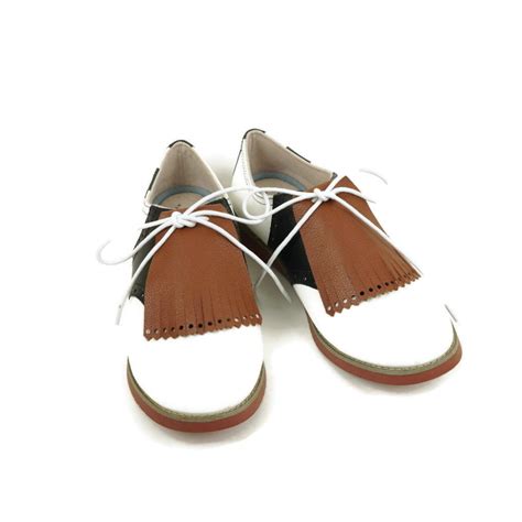 Lugage Tan Kilties For Ladies Golf Shoes Swing Dance Shoes Leather