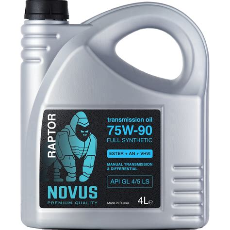 Трансмиссионное синтетическое масло Новус NOVUS RAPTOR 75W-90 ESTER+AN ...