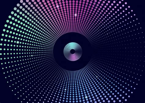 Dot Matrix Gradient Colored Abstract Neon Background Psd Free