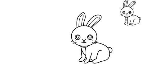 Как да нарисуваме заек Рисуване на малко сладко зайче Животни Рисунка на Заек Youtube