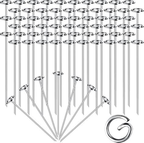 Therwen 100 Pcs Circle Top Landscape Pins Bulk Garden