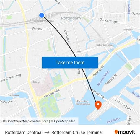 Rotterdam Centraal To Rotterdam Cruise Terminal With Public Transportation