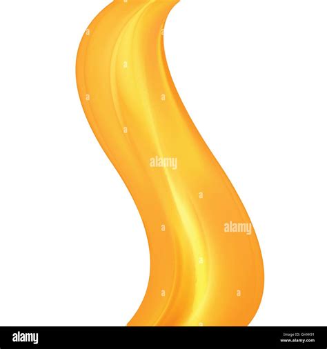 abstract orange smooth curve lines wavy design vector color gradient