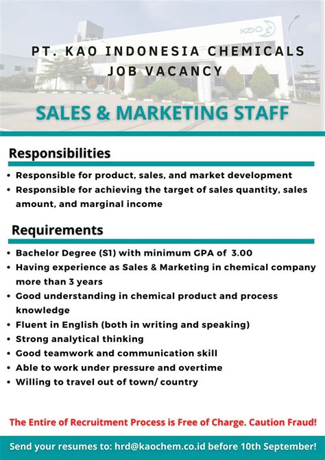 Pt Kao Indonesia Chemicals Posted On Linkedin
