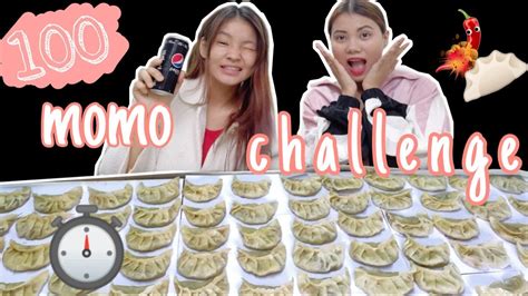100 Momo Eating Challenge Dumpling Challenge Food Challenge Youtube