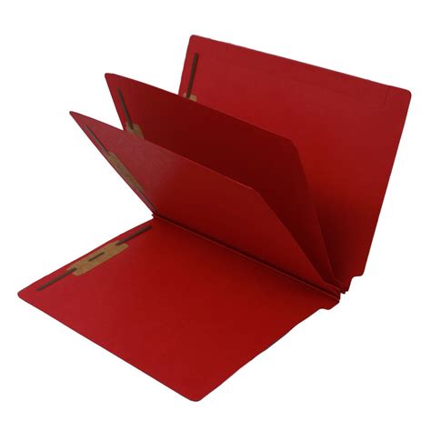 14 Pt Red Classification Folders Full Cut End Tab Letter Size 2
