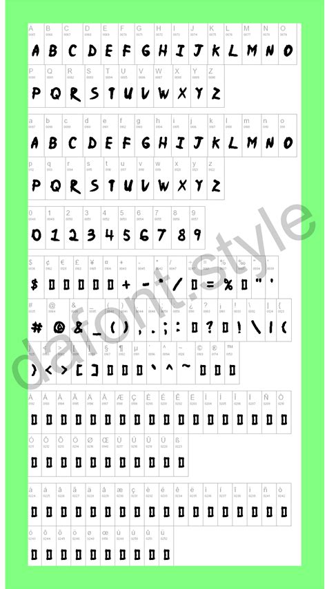 Ninja Naruto Font Dafont Free Font