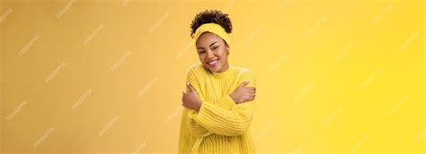 Premium Photo Charming Feminine Africanamerican Woman Lovely Tender