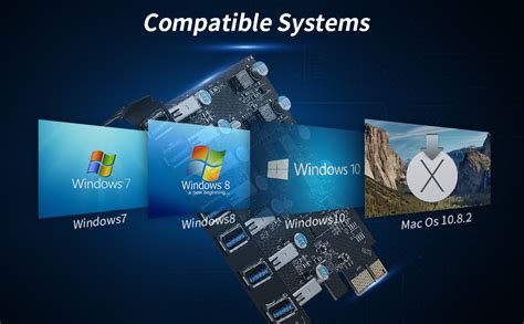Carte PCI Express USB 3 0 5Gbps 7 Ports FARBOKO Carte D Extension PCIe
