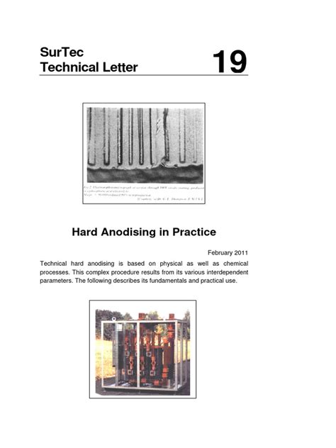 Hard Anodising Paper Pdf Aluminium Oxide Electrical Resistance