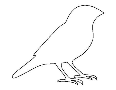 Printable Finch Template