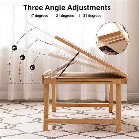 Jigsaw Puzzle Table With Folding Legsand2 Drawers For Puzzles Up To 1000