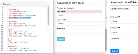 Bootstrap 4 Theme Not Applying Uischema Classnames · Issue 1998 · Rjsf