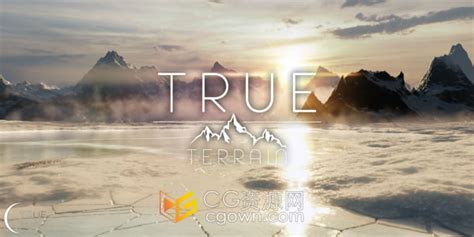 True Terrain v4 0 3 Blender插件自然真实地形地貌生成 16GB材质预设包 CG资源网