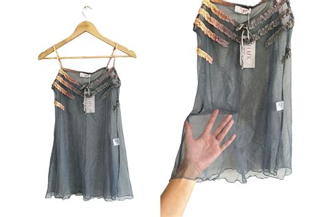 Michel Klein New With Tag Michael Klein See Through Net Micro Mini Dress Grailed