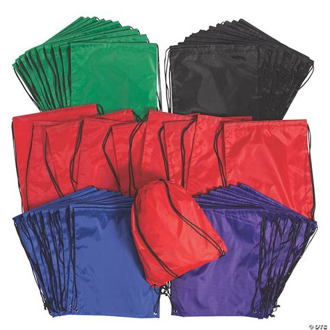 Medium Drawstring Bag Assortment Oriental Trading