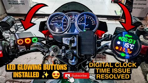 Led Glowing Buttons Installed Honda Cb150f Youtube