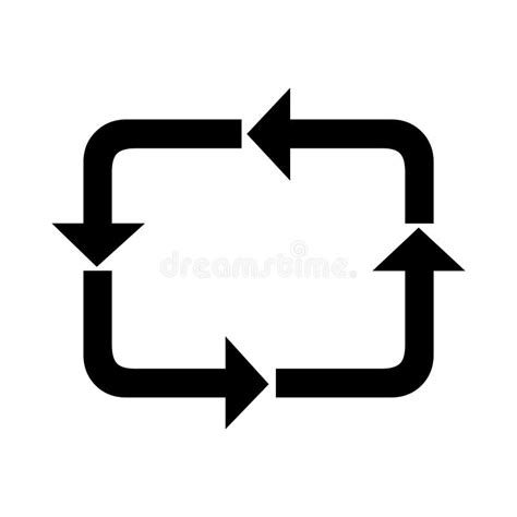 Rotating Arrow Flat Art Stock Illustrations 62 Rotating Arrow Flat