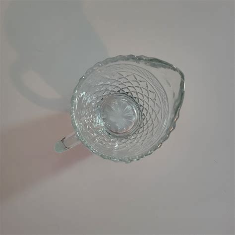 Anchor Hocking Wexford Diamond Pattern Creamer Dish Etsy