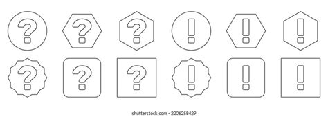 물음표 아이콘 집합 Faq 기호 도움말 스톡 벡터로열티 프리 2206258429 Shutterstock