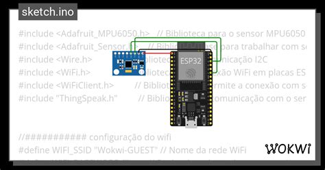 giroscópio wokwi esp32 stm32 arduino simulator