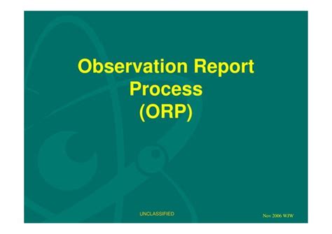 Behaviour Observation Process Ppt