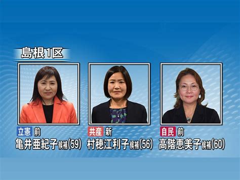 衆議院選挙 4月の補選では保守王国陥落注目の島根1区どうなる？ 女性3人三つ巴の戦い Tbs News Dig