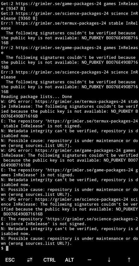 apt update fails what should i do r termux