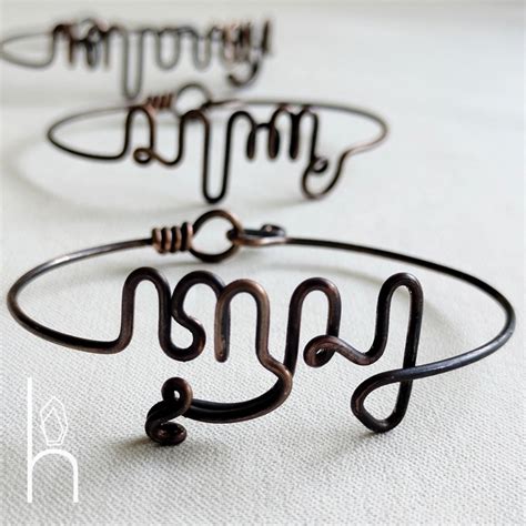 Jual HENJU BY GRACY Oxidized Copper Aksara Jawa Bangle Gelang