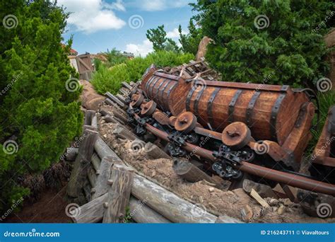 People Enjoying Seven Dwarf Mine Train In Magic Kingdom 167 Editorial