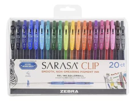 Zebra Pen Sarasa Clip Canetas De Tinta Gel Retrátil Ponta Fi Tinta