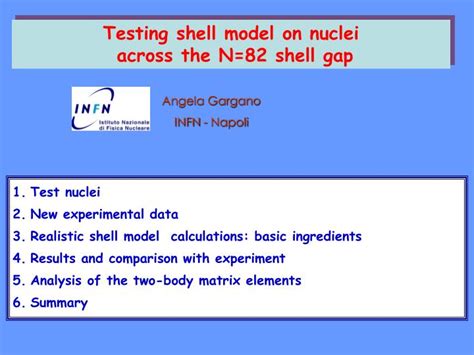 Ppt Testing Shell Model On Nuclei Across The N82 Shell Gap