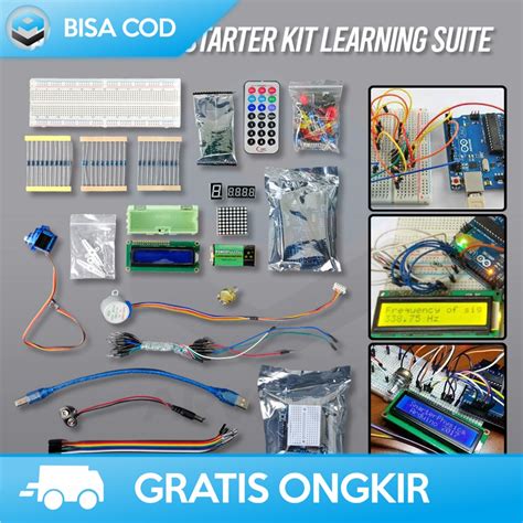 Jual Elektronik Starter Arduino Kit Lengkap Komputer Mini Diy Suite R3