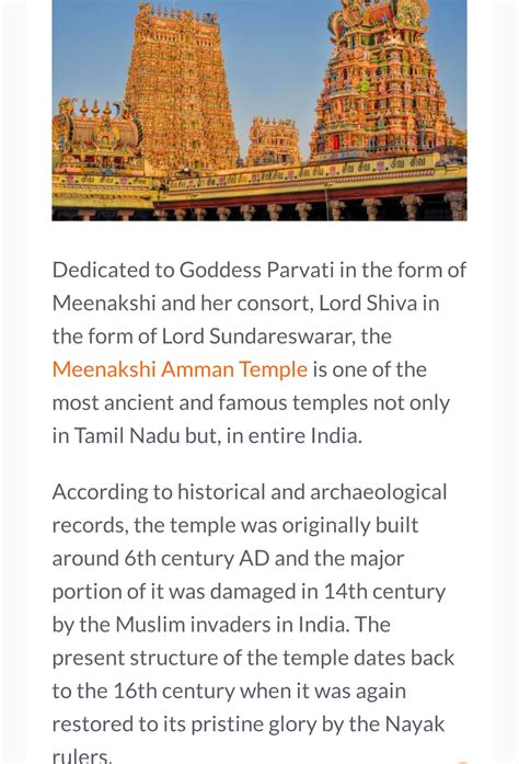 Famous Temples Of Tamil Nadu India NCC