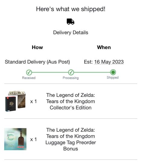 Shipped R Tearsofthekingdom