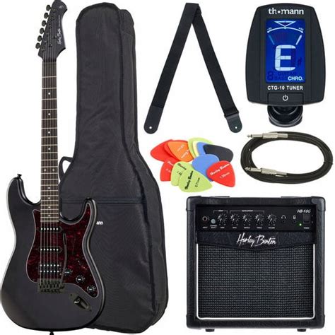 Gitara Elektryczna Harley Benton ST 20HSS SBK Standard Series Set